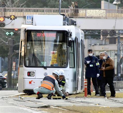 熊本市電が脱線、2024年で16件目の運行トラブルけが人なし ライブドアニュース