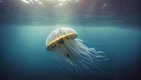 Premium Photo Endangered Jellyfish Cruises In The Warm Water Under