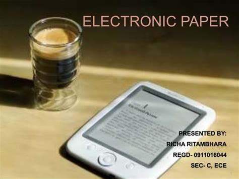 Electronic Paper E Paper Pdf