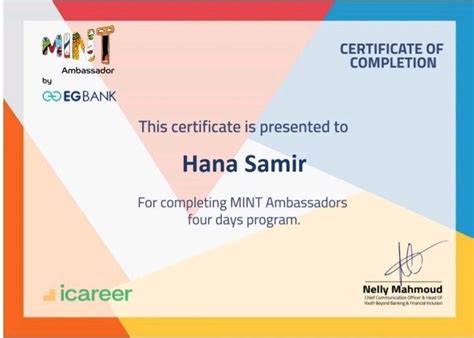 Hana Samir On Linkedin I Was Very Honored To Have Completed This