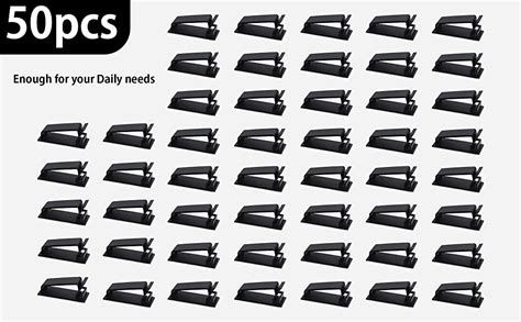 Soulwit® 50pcs Clips Organizador De Cables Autoadhesivo Gestión De