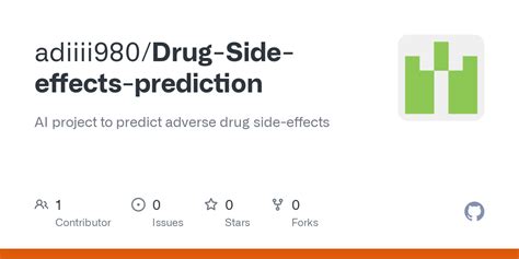 Github Adiiii980drug Side Effects Prediction Ai Project To Predict