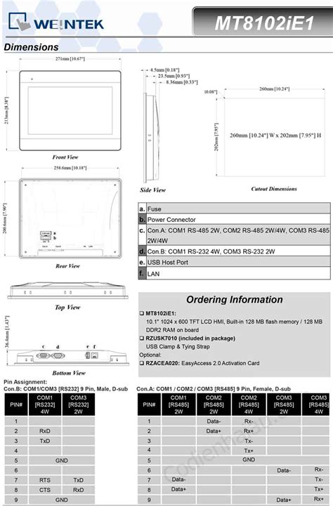 Hmi Weintek Mt8102ie 10 Inch Thiết Bị điện Iq