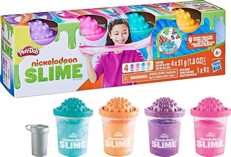 Play Doh Nickelodeon Slime Kit 4 Cosmic Party Colours Uk Toys And Games