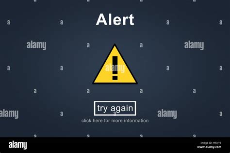 Alert Warning Notification Hack Signal Concept Stock Photo Alamy