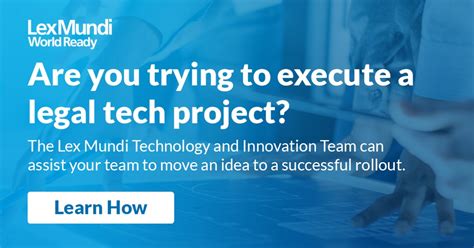 Lex Mundi On Linkedin Technology And Innovation