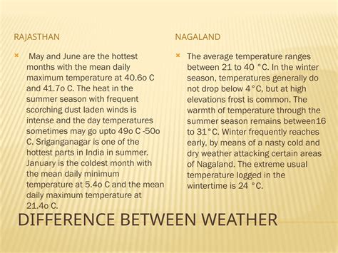 Difference Between Climate At Earth Pptx