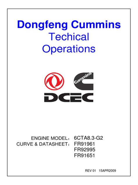 6cta83 G2 Datasheet Engine Cummins Pdf Turbocharger Engines