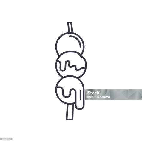 과자 아이콘 선형 격리 된 그림 얇은 줄 벡터 웹 디자인 기호 흰색 배경에 편집 가능한 스트로크와 개요 개념 기호 0명에 대한