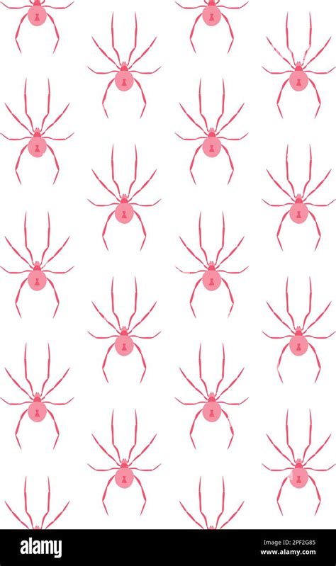 Vector Seamless Pattern Of Flat Pink Spider Stock Vector Image And Art