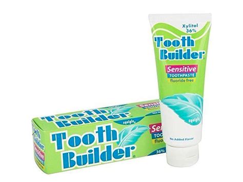 Squigle Tooth Builder Sensitive Toothpaste Fluoride Free 4 Oz Pack