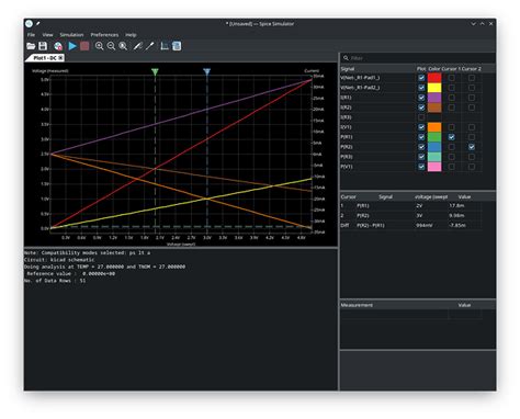 Showing OP Voltage And Current Data In EESchema V7 99 Nightly Builds