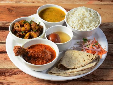 Premium Photo Indian Nonveg Thali Food Platter Consists Variety Of