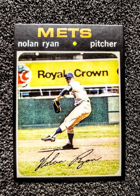 1970 Nolan Ryan Mets Topps Autograph Card 513 Reprint Mint Etsy