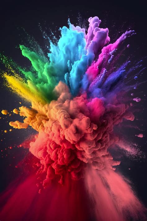 Rainbow Connection Colourful Splash Of Paint Color Splash Art