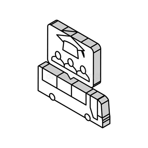 Field Trip Primary School Isometric Icon Vector Illustration Stock Vector Illustration Of Icon