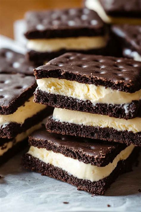 Chocolate Ice Cream Sandwiches Dessert Hungry