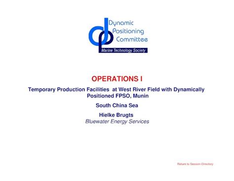 Pdf Temporary Production Facilities At West River Field Via A