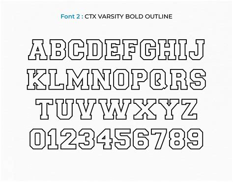 Varsity Font Svg Ttf Bold College Font Svg Sports Font Svg School Font Svg Digital Download