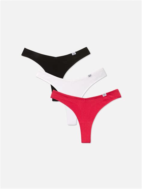 Womens Red 3pk Miami Core Thongs Penneys