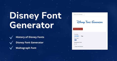 Disney Font Generator Create Your Own Disney Inspired Text
