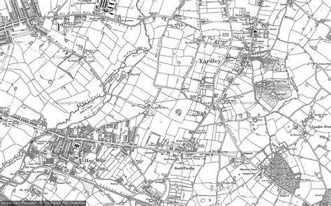 Historic Ordnance Survey Map Of Yardley 1886 1903