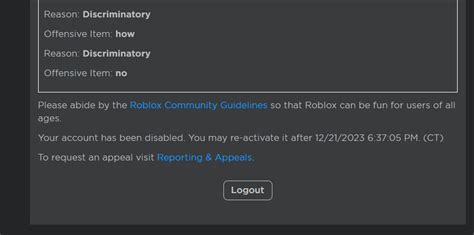 Funniest Ban I Have Ever Recieved Rrobloxbans