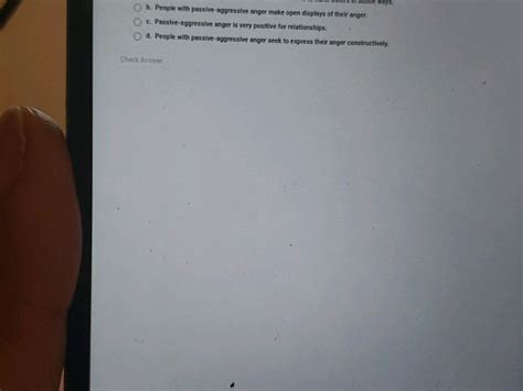 B People With Passive Aggressive Anger Make Studyx