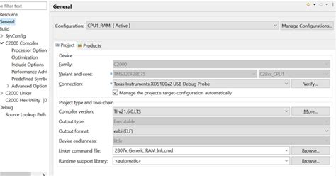 TMS320F28335 Differences Of Using Debug Button And Using User
