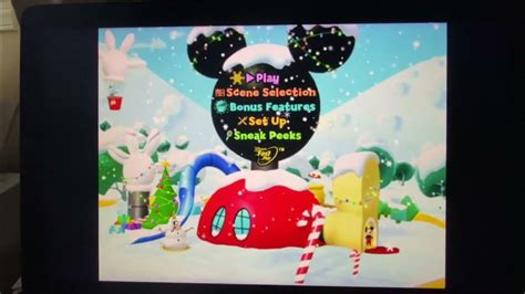 Mickey Mouse Clubhouse Mickey Saves Santa 2006 Dvd Menu Walkthrough