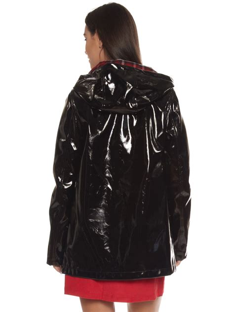 Black Pvc Coat Glamorous PVC Rain Coat In Black Glue Store Rains Bag Mantel Pvc Coat