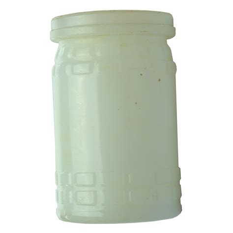 Milk Glass Pecks Paste Jar Abcr Auctions