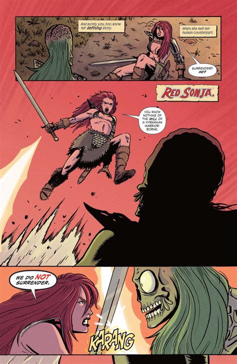 Mars Attacks Red Sonja 4 Preview First Comics News
