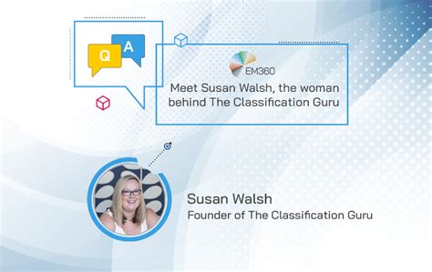 Meet Susan Walsh The Woman Behind The Classification Guru