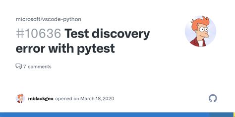 Test Discovery Error With Pytest Issue Microsoft Vscode Python GitHub