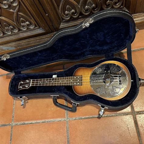 National Resonator Concert Ukulele Flamed Maple Reverb