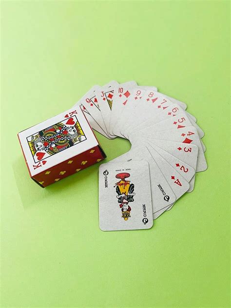 2 Sets Of Cute Mini Playing Cards Creative Holiday Ts Small