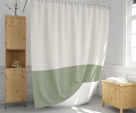 Curtain For Bathroom Modern Abstract Minimalistic Fabric Shower Single