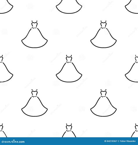 Wedding Dress Icon Of Vector Illustration For Web And Mobile Stock