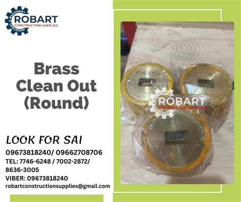 Brass Cleanout Cover Round Commercial And Industrial Construction