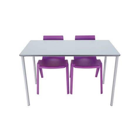 Grade Double Classroom Table With Round Legs