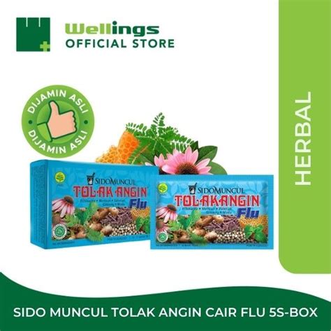 Jual SIDO MUNCUL TOLAK ANGIN CAIR FLU S BOX Shopee Indonesia