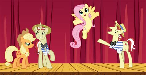 Safe Artist Thefanficfanpony Applejack Flam Flim Fluttershy G Derpibooru