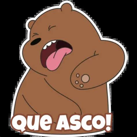 Pardo Osos Escandalosos Stickers Para Whatsapp