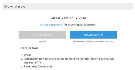 一款运行于windows上的linux命令神器 cmder（用过后爱不释手） windows执行linux命令工具cmder csdn博客