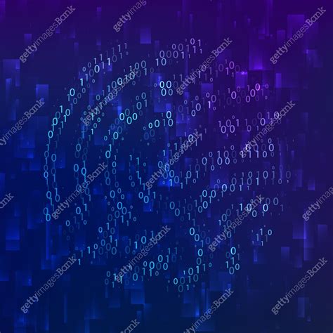 Binary Code Fingerprint Biometric Id Digital Key For Software Identification Fingerprint