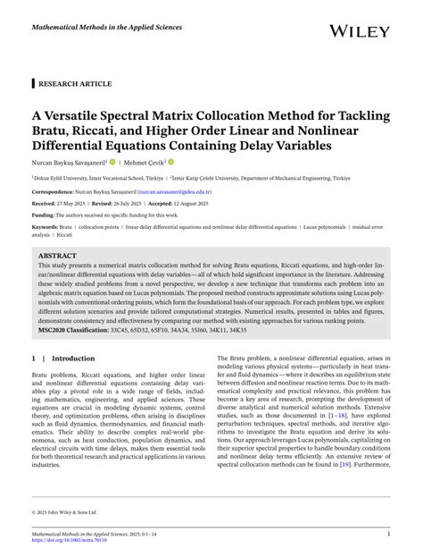 A Versatile Spectral Matrix Collocation Method For Tackling Bratu Riccati And Higher Order