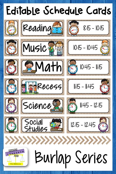 Free Printable Visual Schedule For Classroom Printable Templates