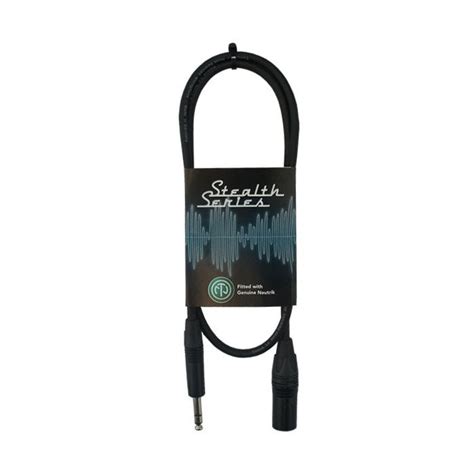 1m Balanced Line Cable Stealth Series 6 35mm Jack To Male Xlr 1m Balanced Line Cable Stealth