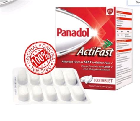 Panadol Actifast Original 100pcs Lazada